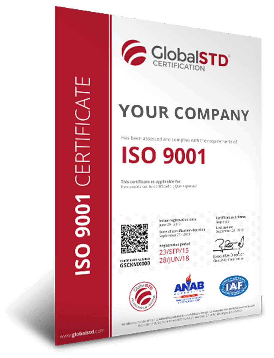 Certificación ISO 9001 - Sistema de Calidad - GlobalSTD
